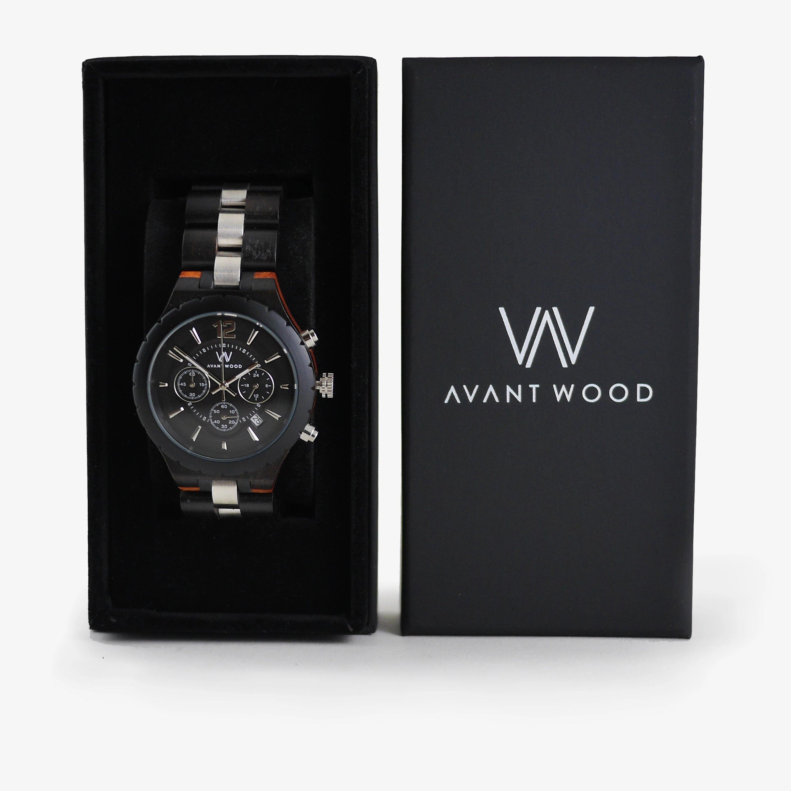 ROYAL CHRONO - OBSIDIAN (43MM) – AVANTWOOD
